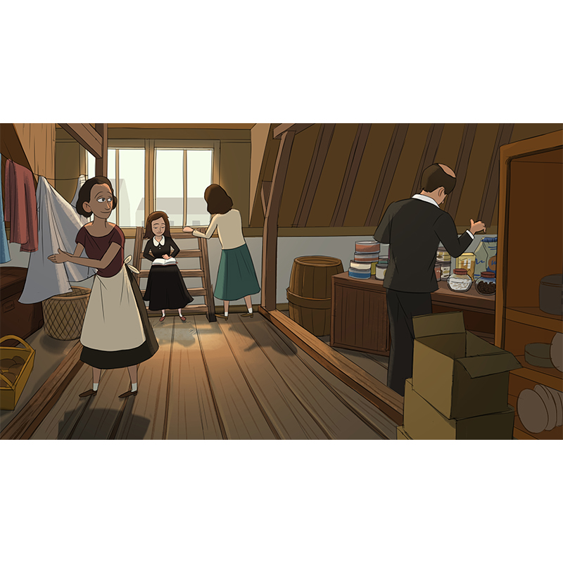 Anne Frank animated video illustrations - 普象网