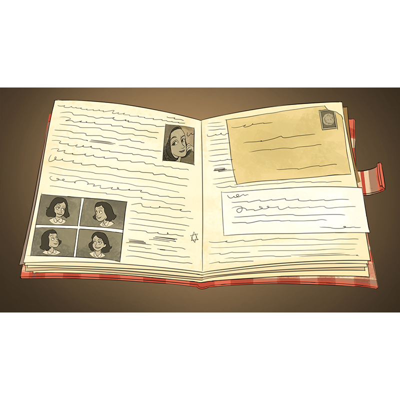 Anne Frank animated video illustrations - 普象网