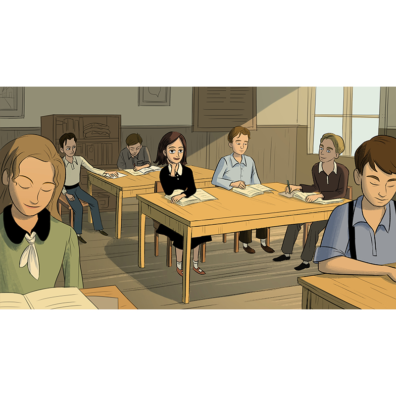Anne Frank animated video illustrations - 普象网