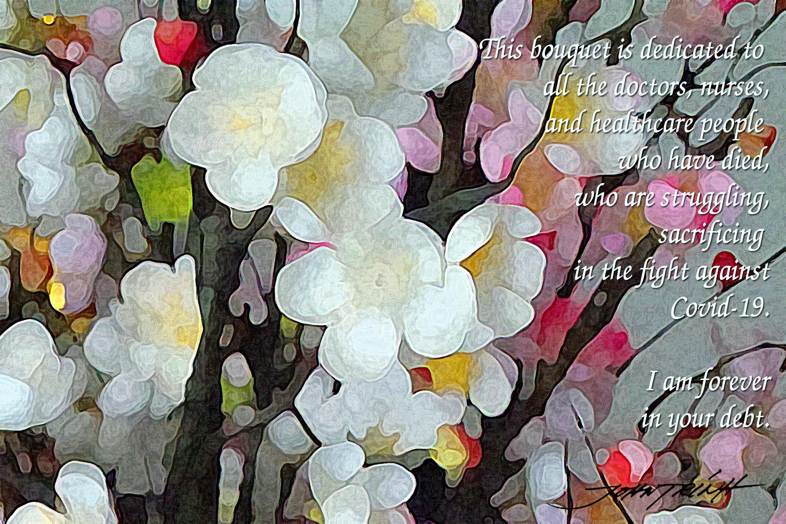 "Flowers for doctors, nurses, and healthcare people" - 普象网