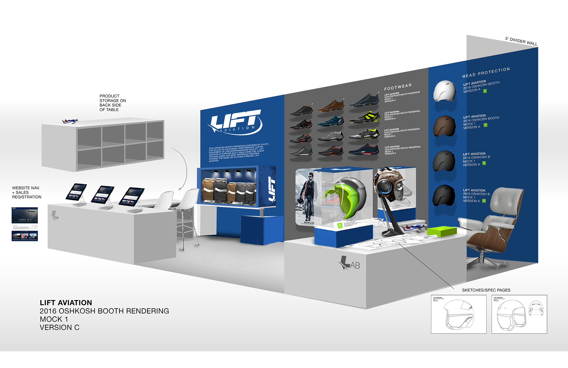 LIFT Aviation Trade Show / Exhibit Design / POP - 普象网