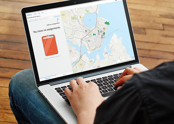 ESRI Workforce app illustration - 普象网