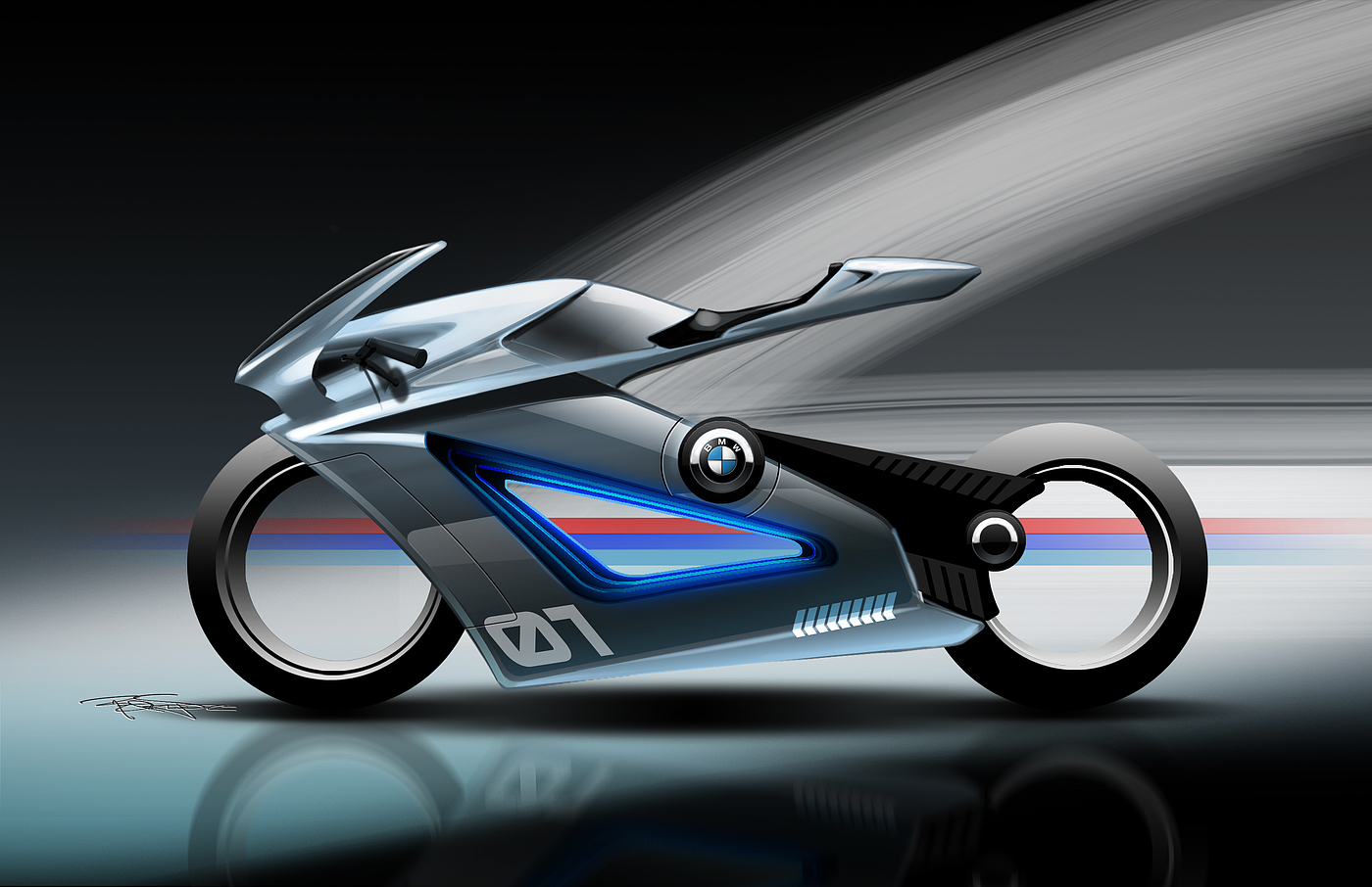BMW Electro Motorrad Moto GP Concept - 普象网