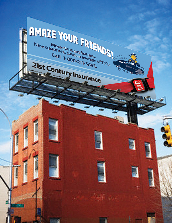 21st Century Insurance Outdoor Campaign - 普象网