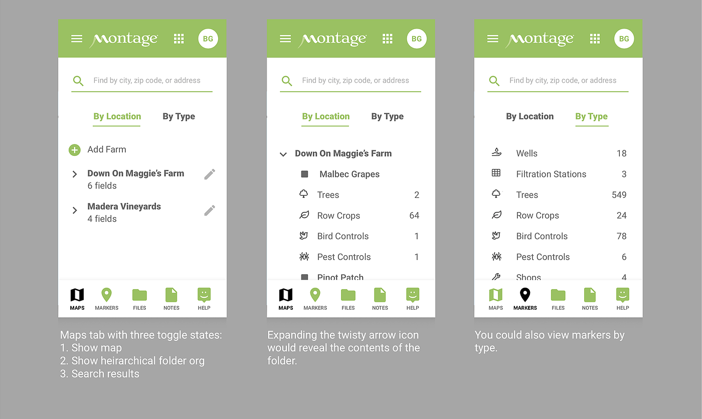 Montage Mobile & Web App - 普象网