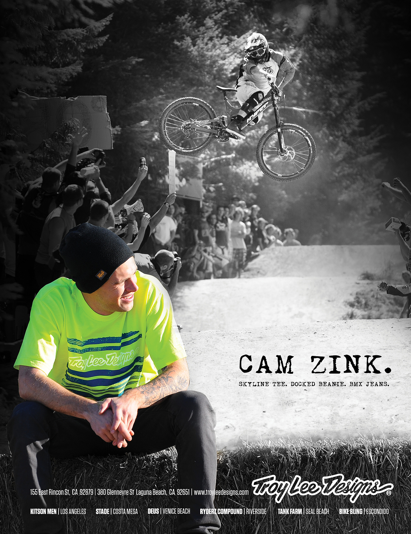 Troy Lee Designs Sportswear Ad: Zink for Blisss Mag - 普象网