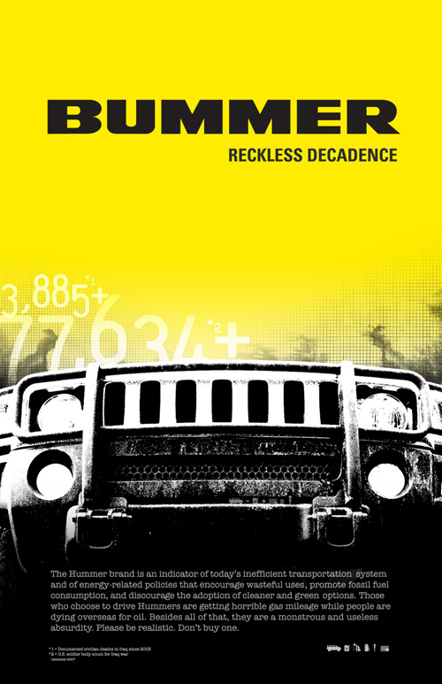BUMMER: anti-hummer campaign - 普象网