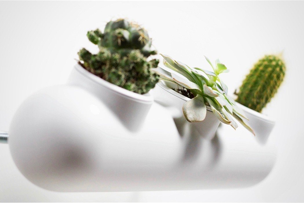 Gavin Rea设计的胶囊花盆，它既是一个整体，也可以独立~ - 普象网