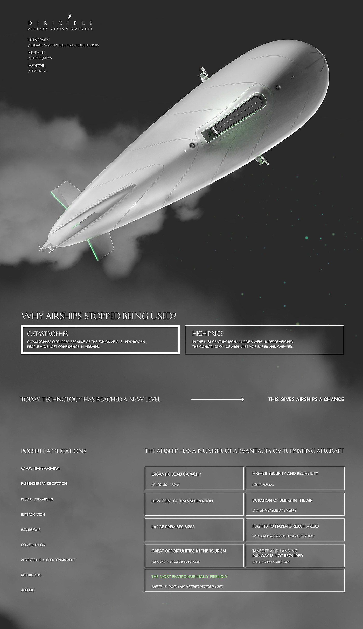 太酷了！未来感极强的DIRIGIBLE飞艇设计~ - 普象网