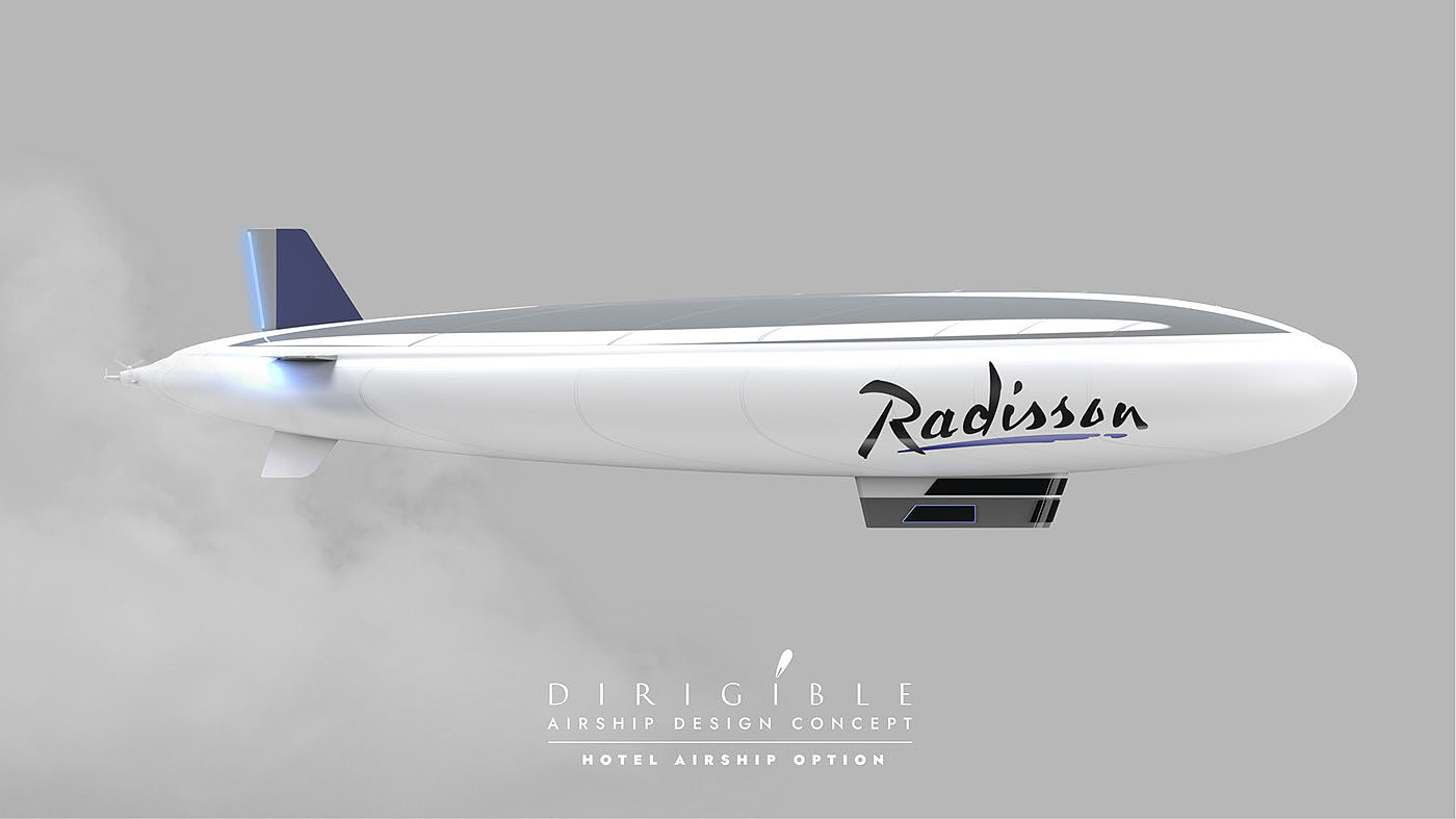 太酷了！未来感极强的DIRIGIBLE飞艇设计~ - 普象网