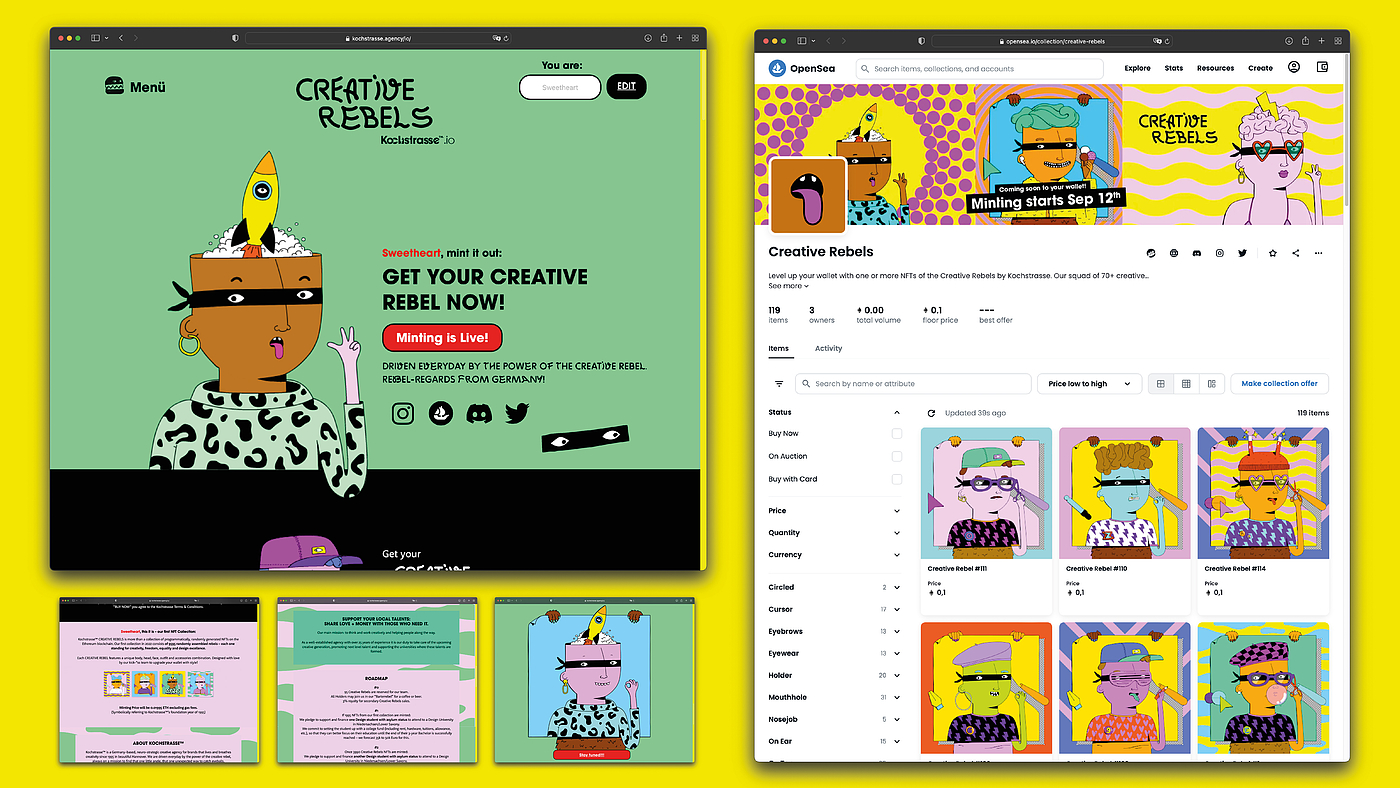 【2023年 iF设计奖】Creative Rebels NFT Collection - 普象网