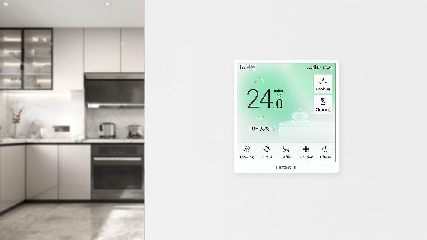 【2023年 iF设计奖】Hitachi Central AC Kitchen&Bathroom Controller - 普象网