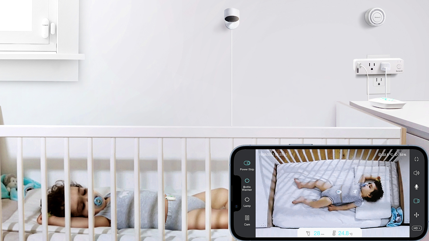 【2023年 iF设计奖】Sense-U Smart Baby Monitoring System - 普象网