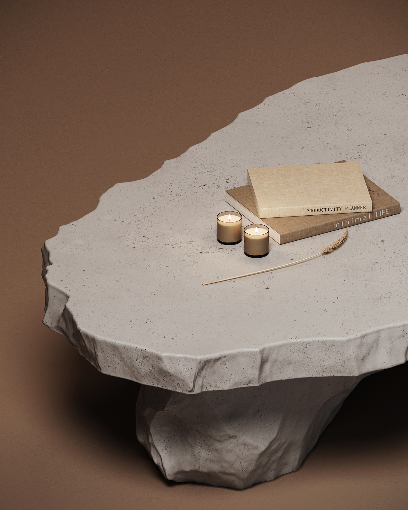 Stone Table Studio Shot营造出稳定、纯净的视觉效果！ - 普象网