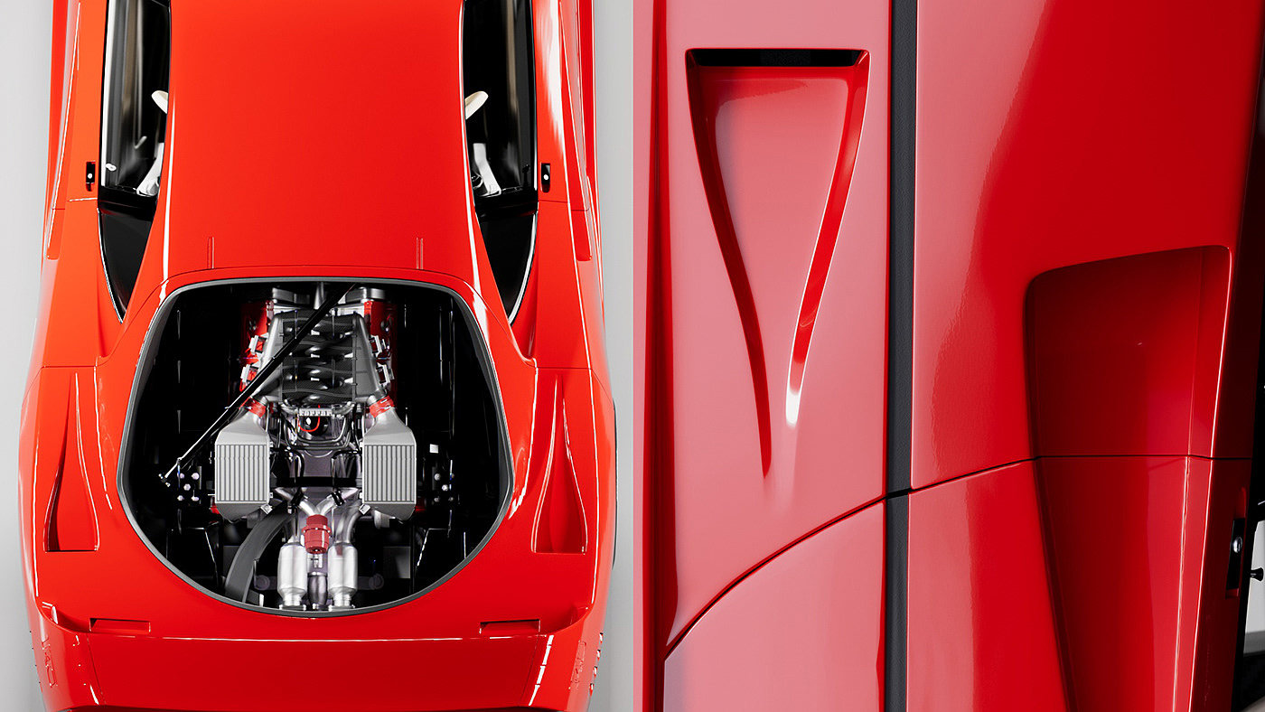 Ferrari F40 Tribute.——最具标志性的超级跑车之一 - 普象网