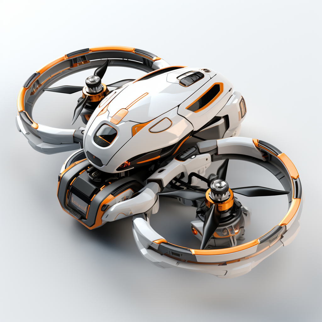 Midjourney风格化无人机外观绘图 - 普象网