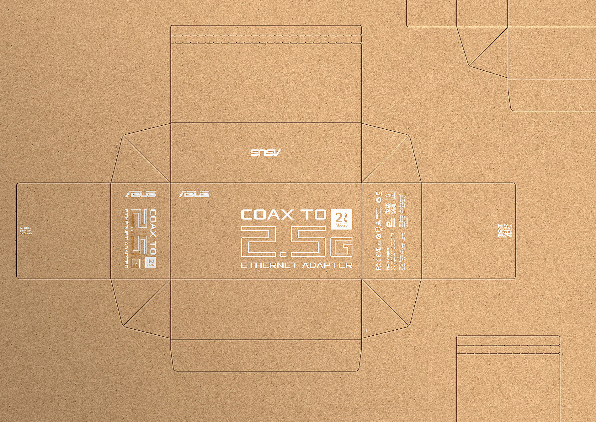 【2023 红点奖】ASUS MA-25 MoCA Adapter / 产品包装 - 普象网