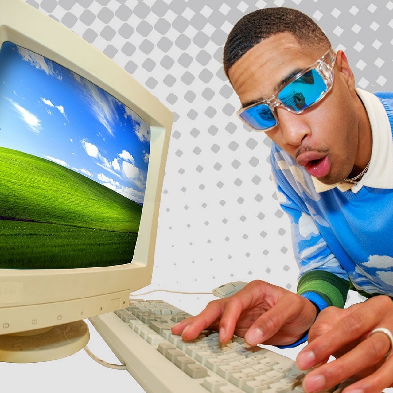 微软推出新款主题Bliss壁纸毛衣，经典的蓝天白云有没有勾起你的回忆~ - 普象网