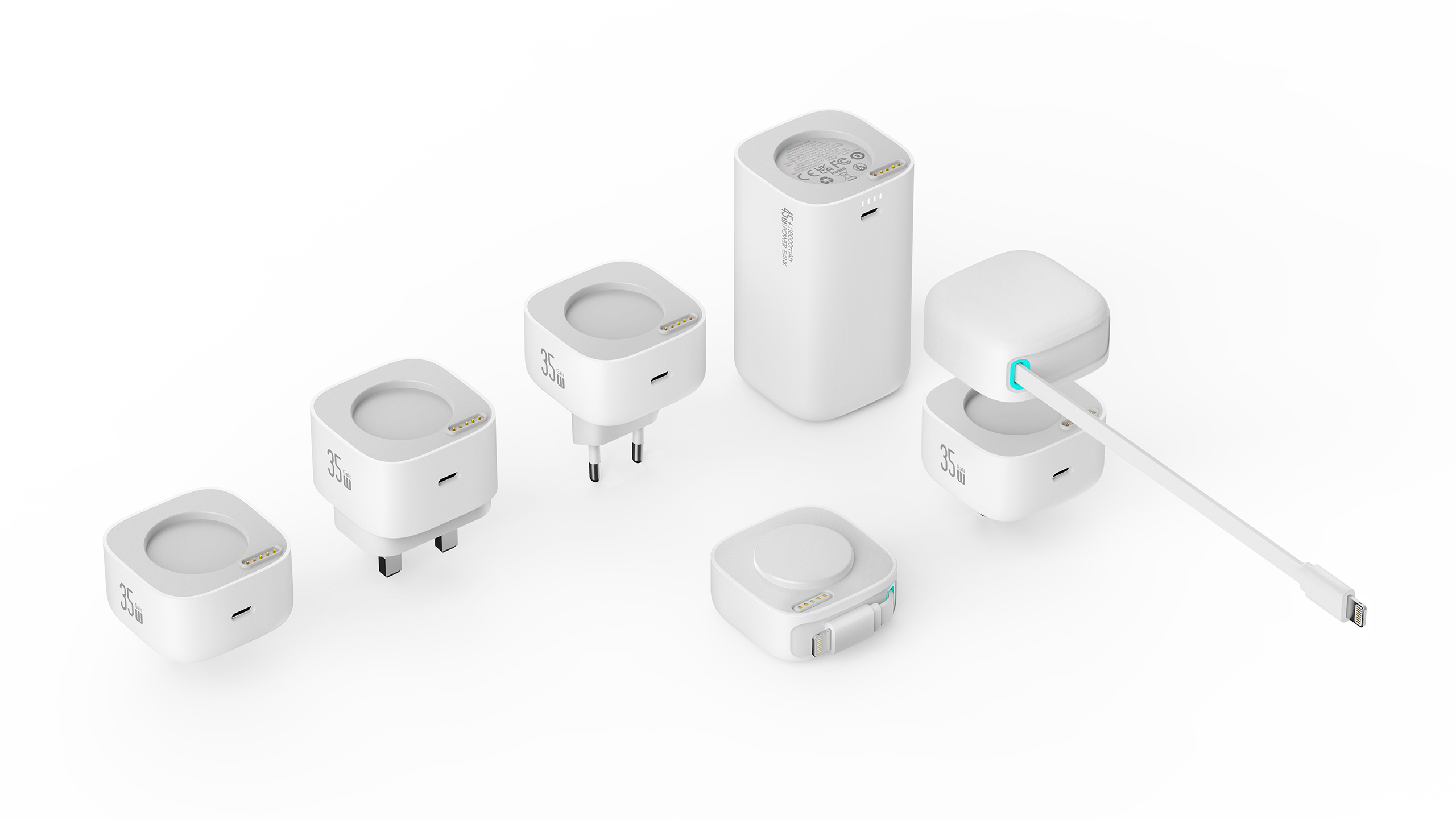 【2024年 iF设计奖】Easy-to-store Modular Charger Set - 普象网