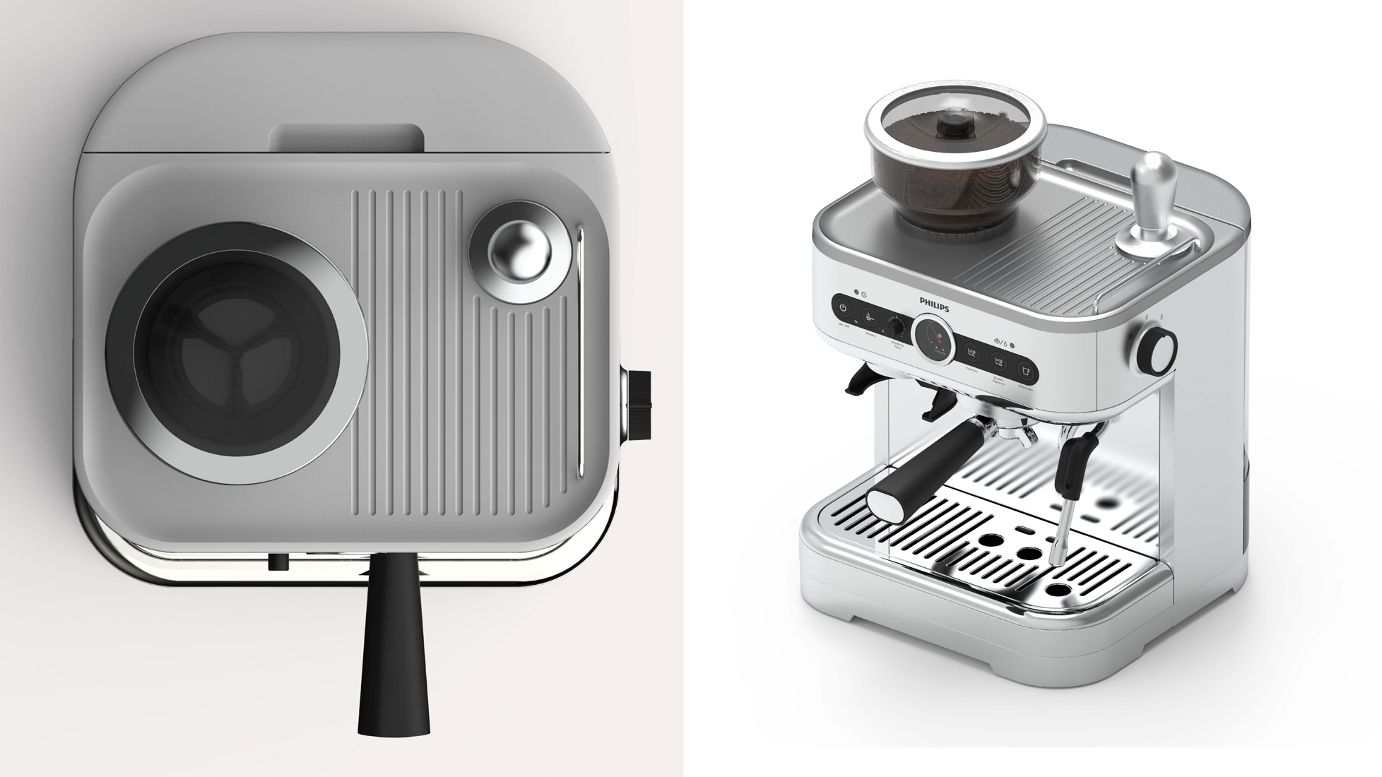 【2024年 iF设计奖】Philips Barista Brew Semi Automatic Coffee Machine - 普象网