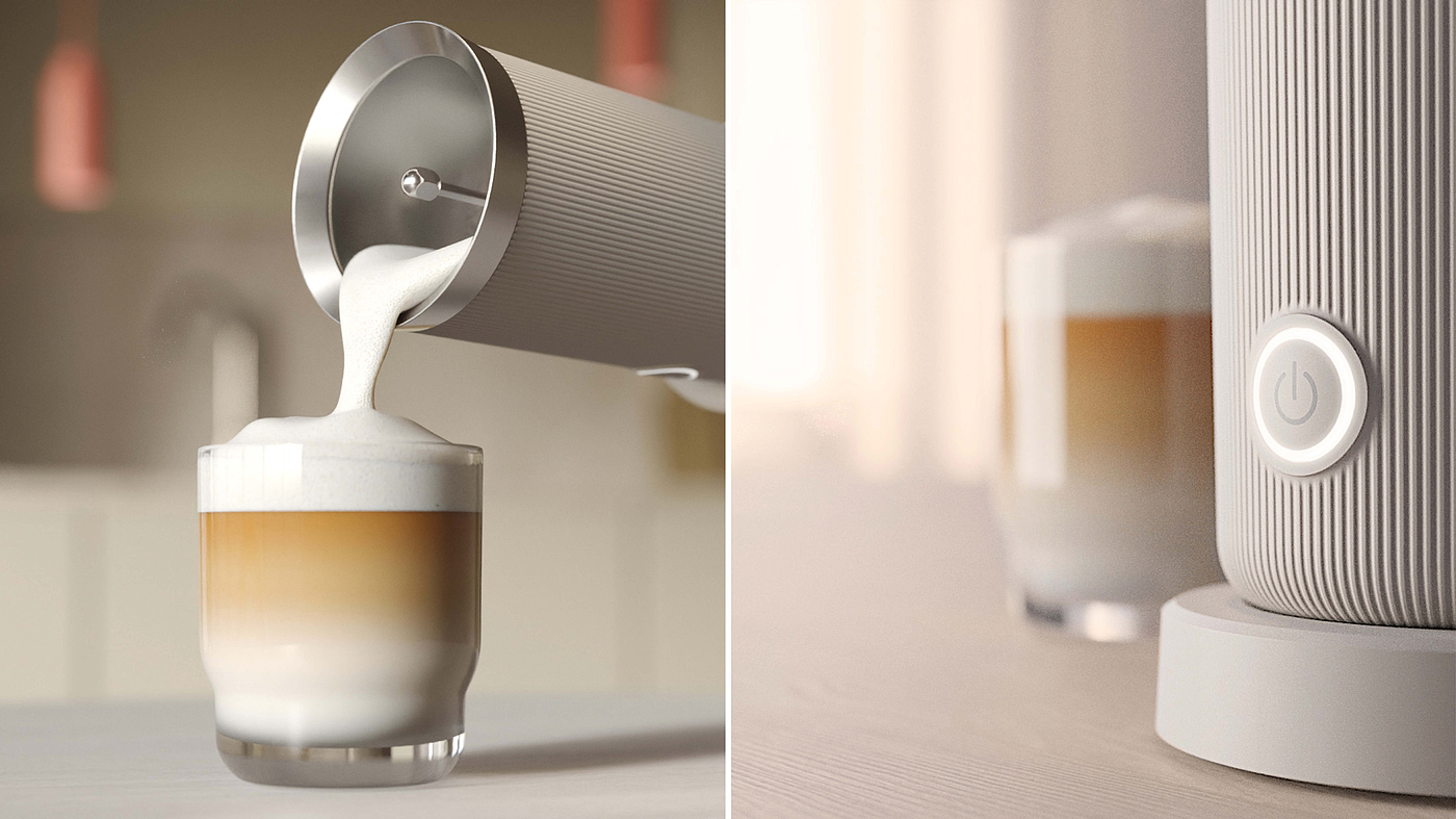 【2024年 iF设计奖】Philips Baristina Milk Frother - 普象网