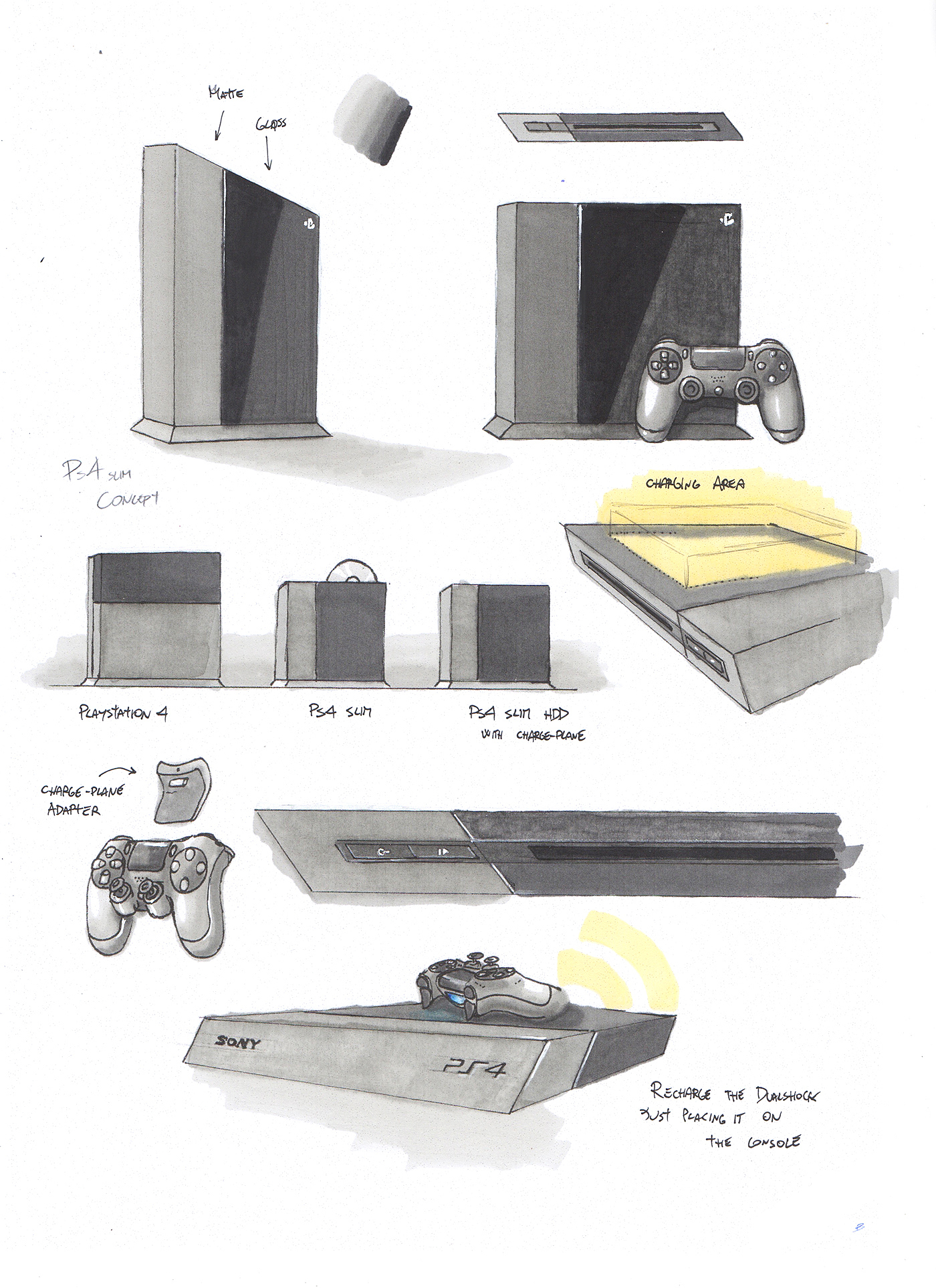 掌握在手的游戏新“天堂”！Playstation 4 Slim Concept - 普象网