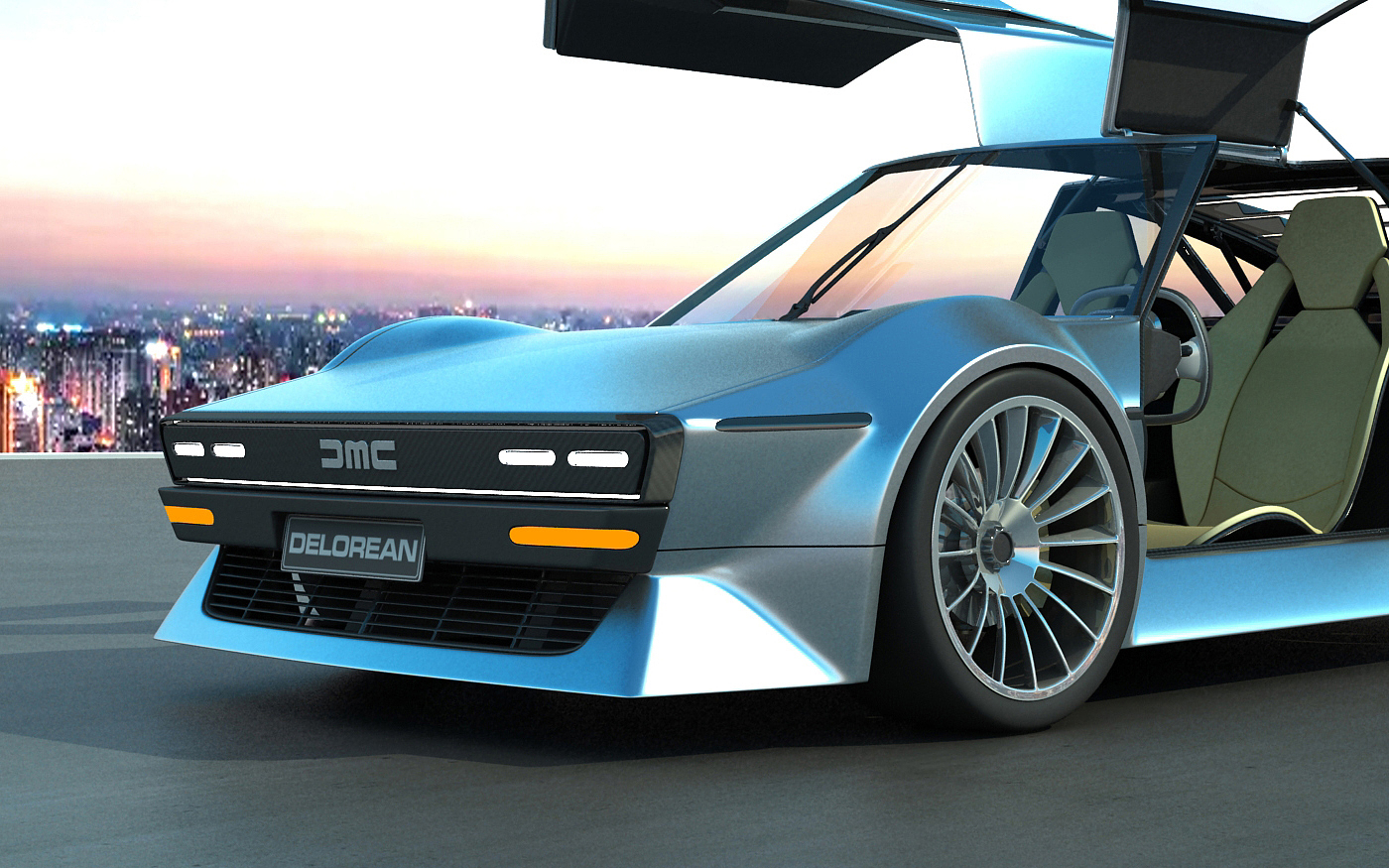 致敬DMC-12，原创跑车静帧组图 - 普象网