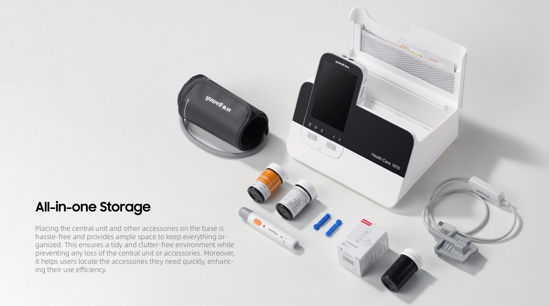 YUWELL HM100 Home Multi-parameter Vital Signs Monitor - PUXIANG