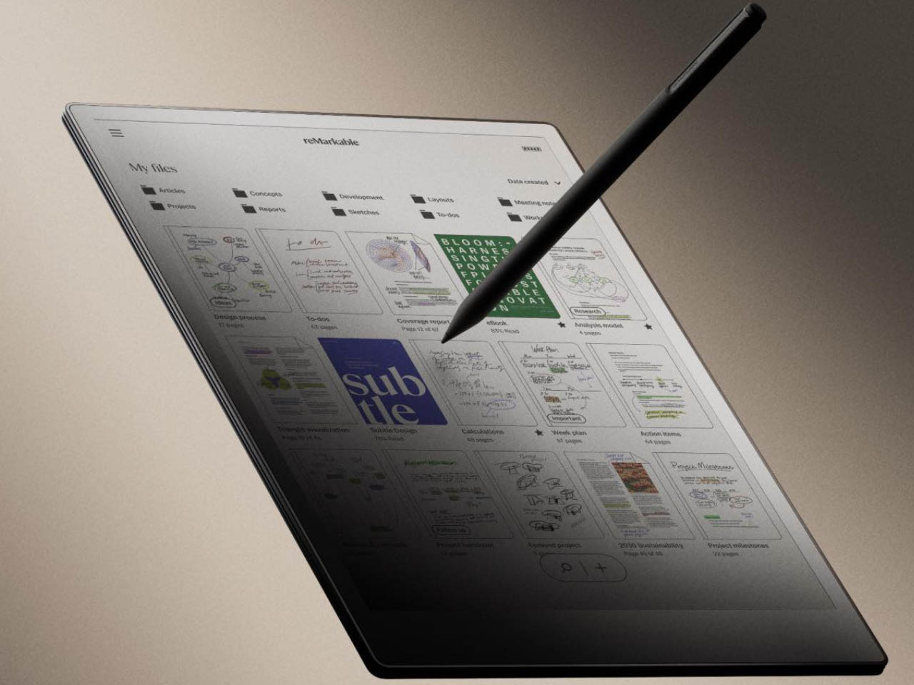 reMarkable Paper Pro~彩色E-Ink书写体验！ - 普象网