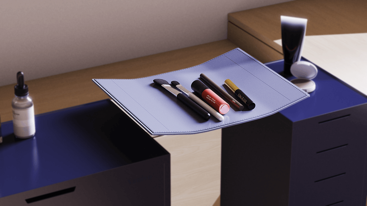 Vanivo美容手推车：新型结构，实用方便！ - 普象网