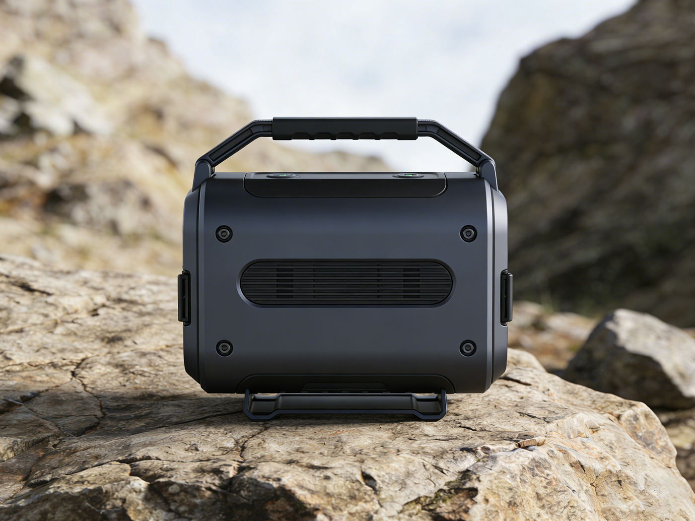 Titanium gray technology outdoor mobile power supply - PUXIANG
