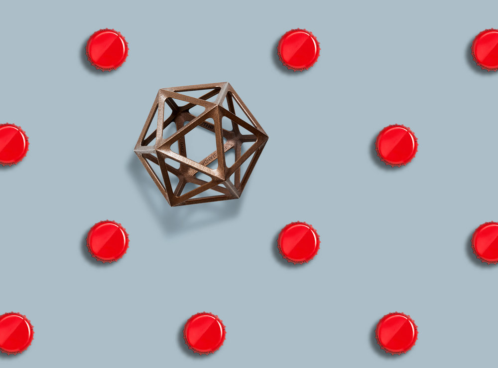 3D打印魅力之铜质开瓶器 ICO BOTTLE OPENER