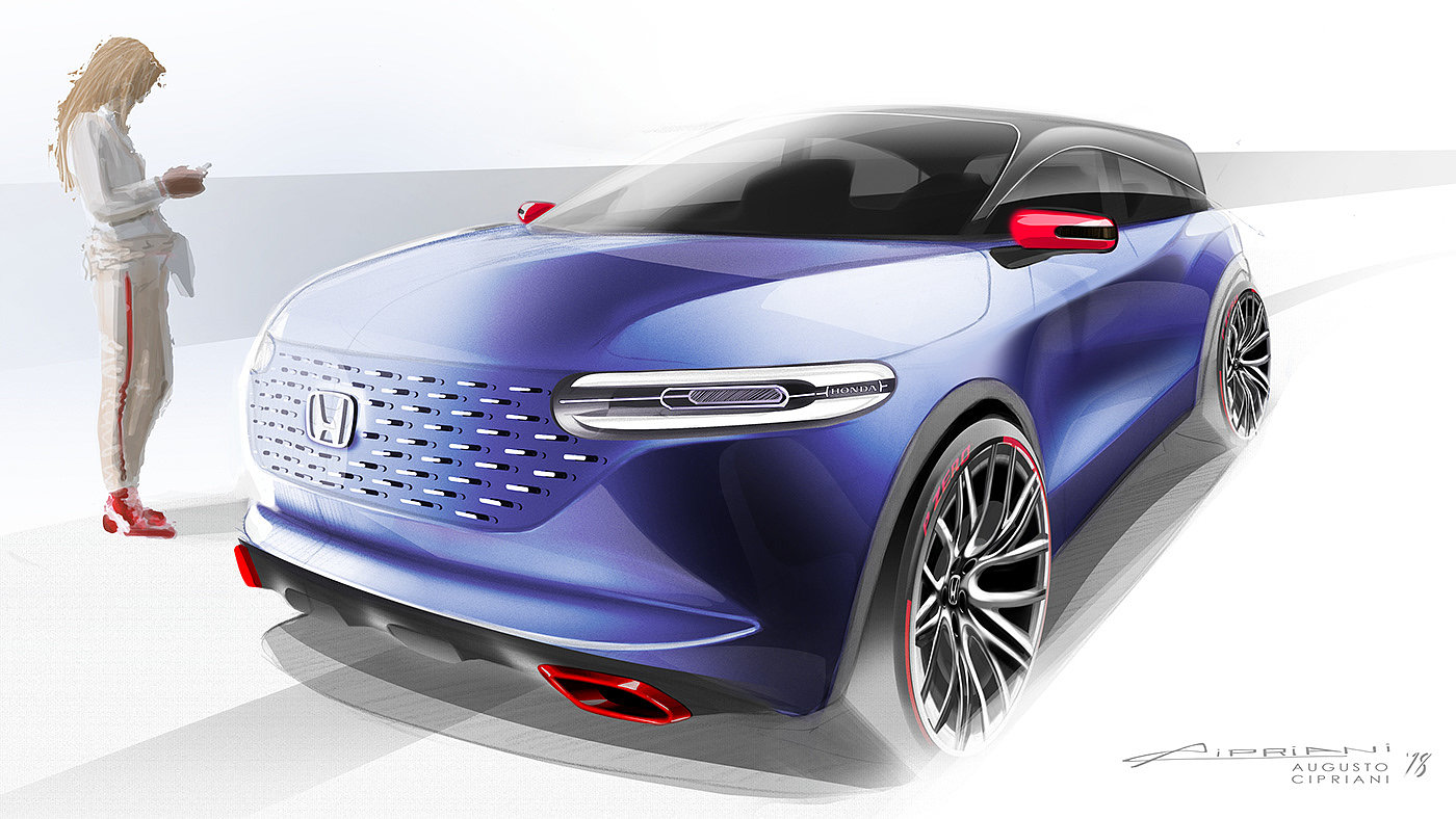 设计项目分享 HONDA DESIGN INTERNSHIP 本田汽车 - 普象网