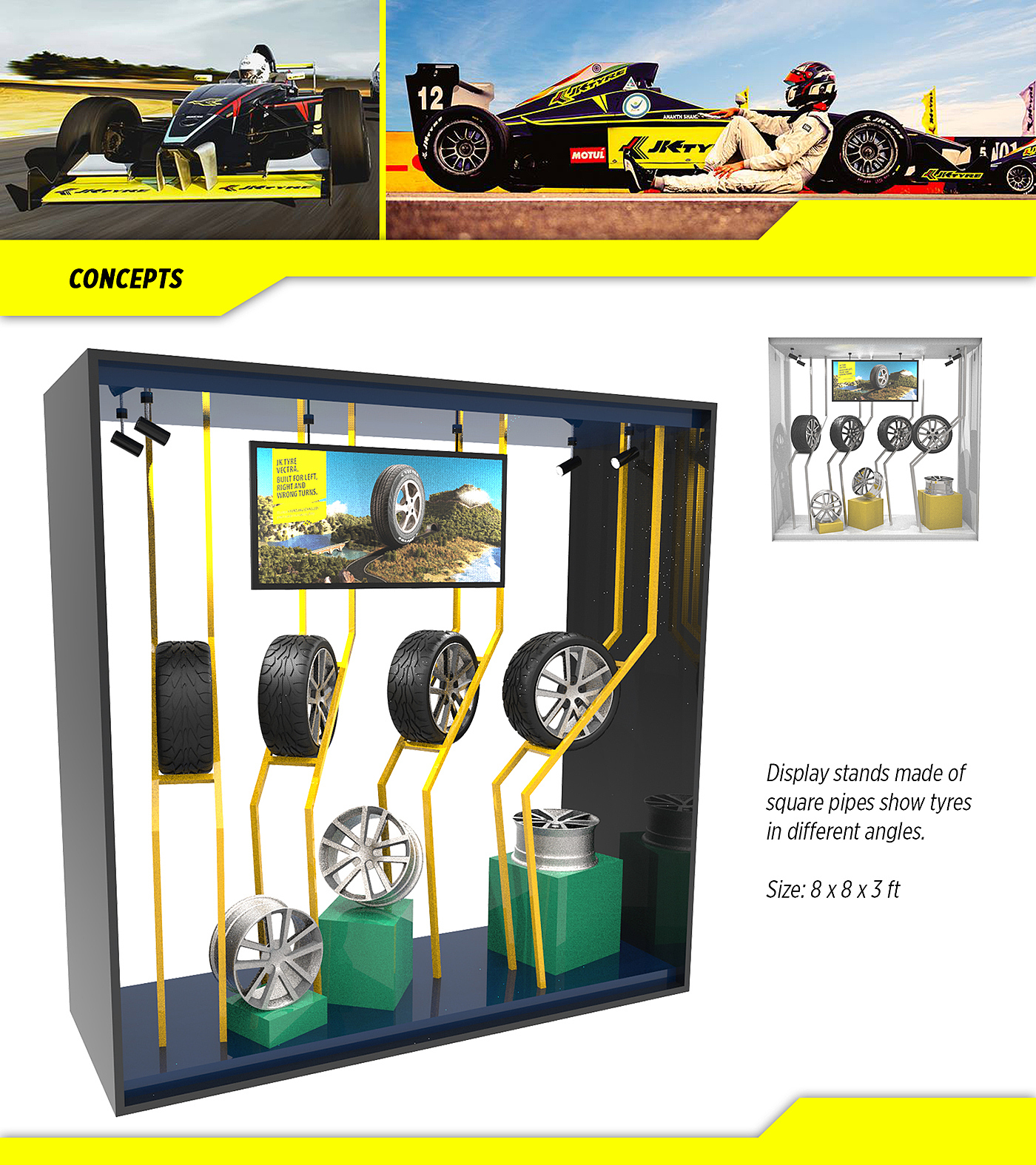 JK TYRE SHOW WINDOW DESIGN - 普象网