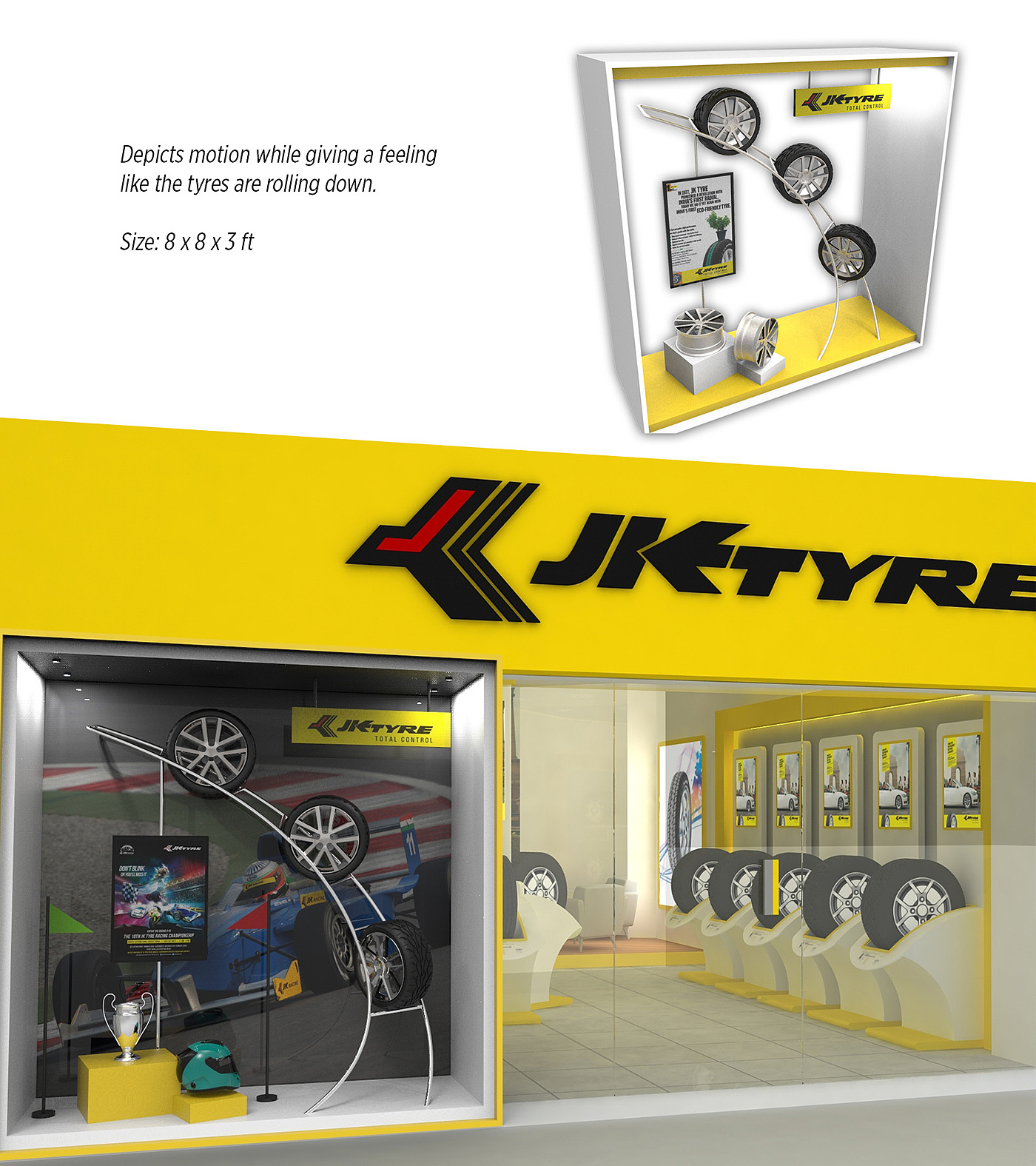 JK TYRE SHOW WINDOW DESIGN - 普象网