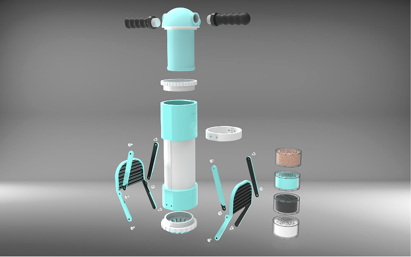 manual water pump with filter - 普象网